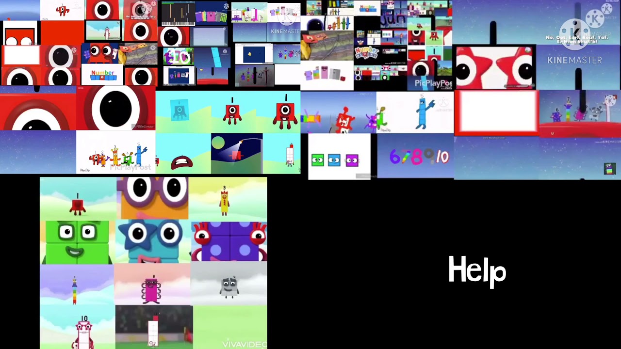 NumberBlocks intro up to faster InsaneUltraParison