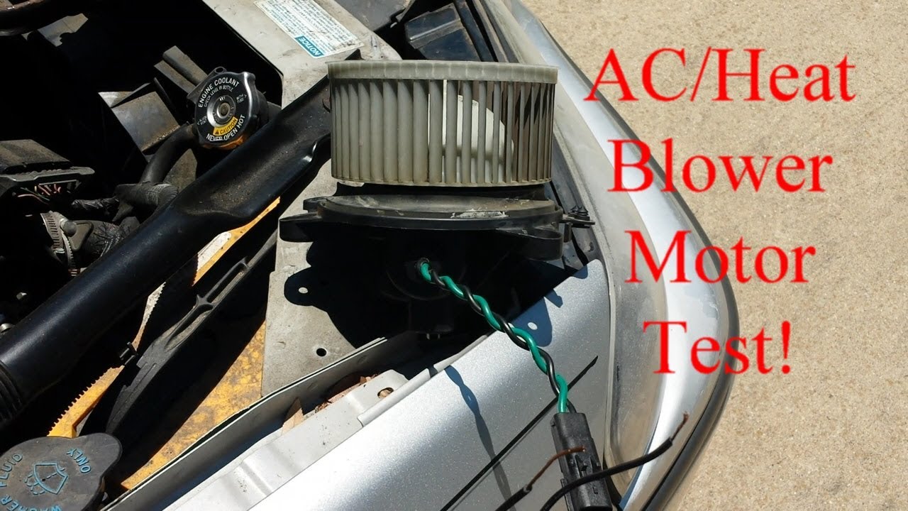How to Test Vehicle AC/Heat  Blower Motor to Tell if BAD