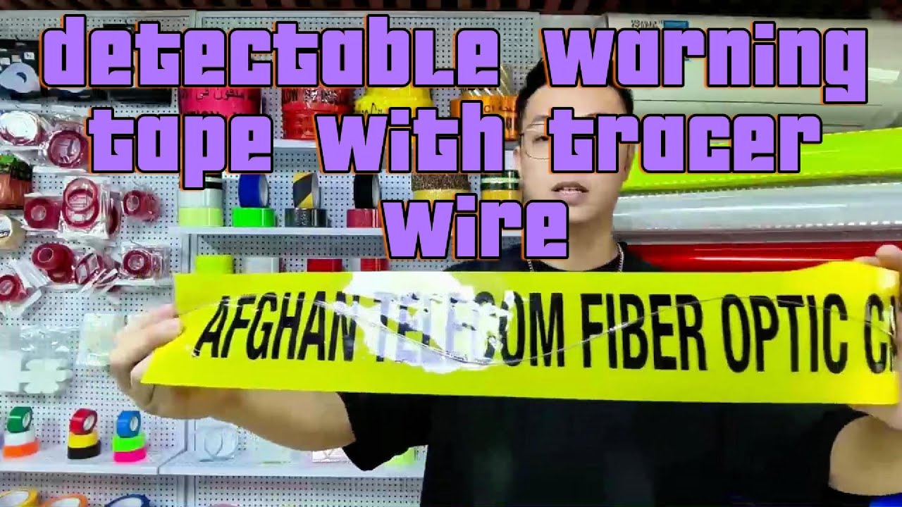 Detectable underground warning tape,detectable underground caution tape