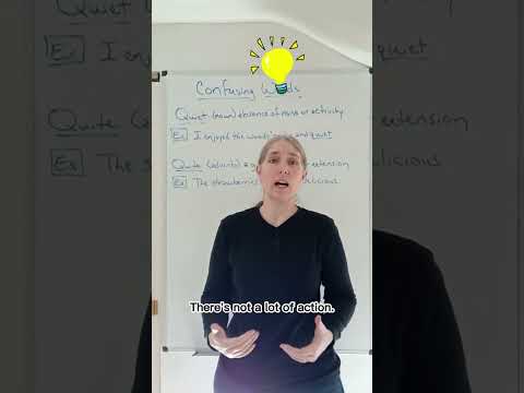 Stop Confusing the Words Quiet and Quite - Common Mistakes in English #shorts