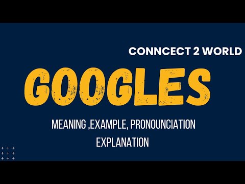 What Does googles Means || Meanings And Definitions With googles in ENGLISH
