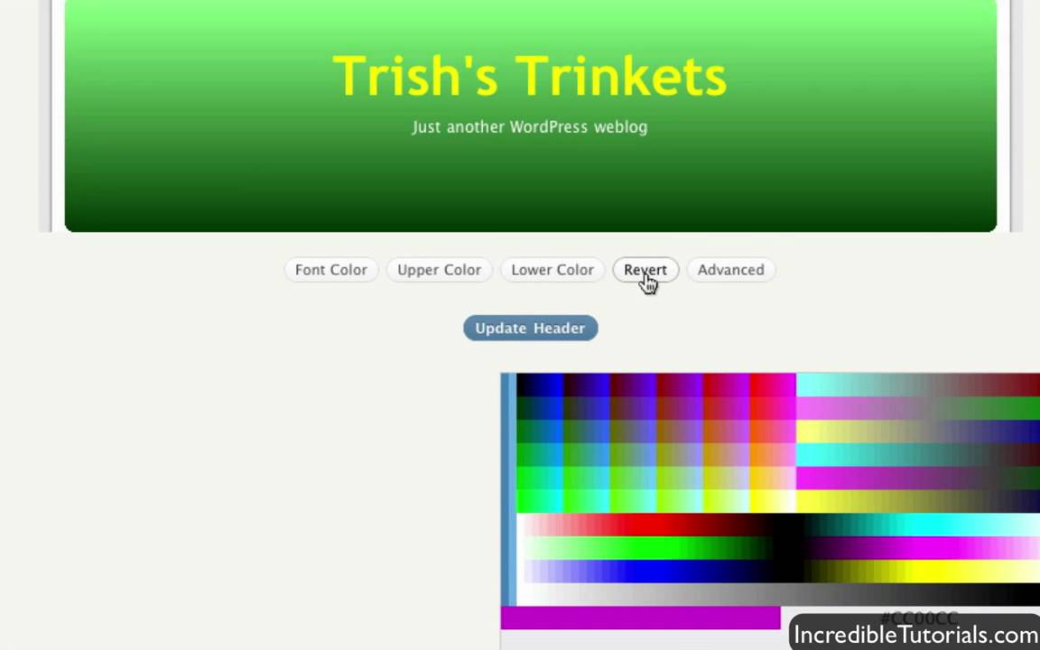 WordPress Tutorial: Editing the Header