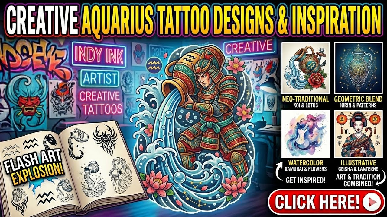 Top 100 Aquarius Tattoo Designs 🧜‍♀️