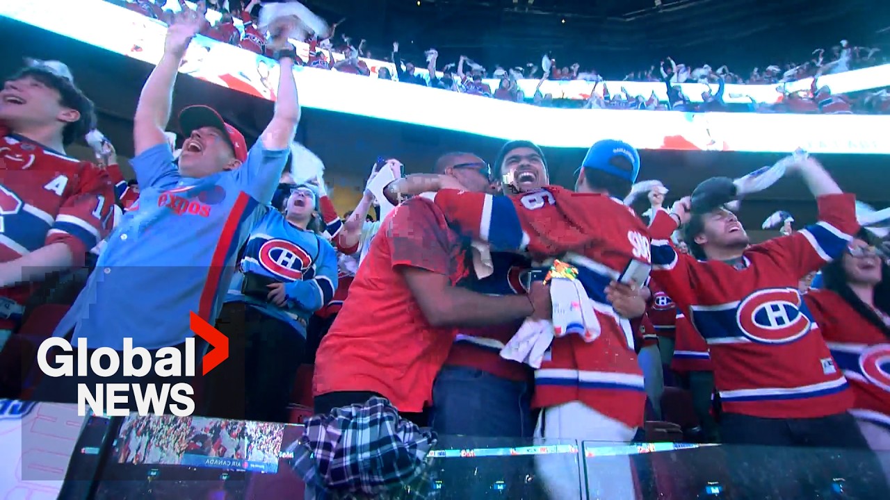 Gotta see it: Montreal Canadiens fans in Bell Centre explode as Newhook goal sends Habs past Sabres