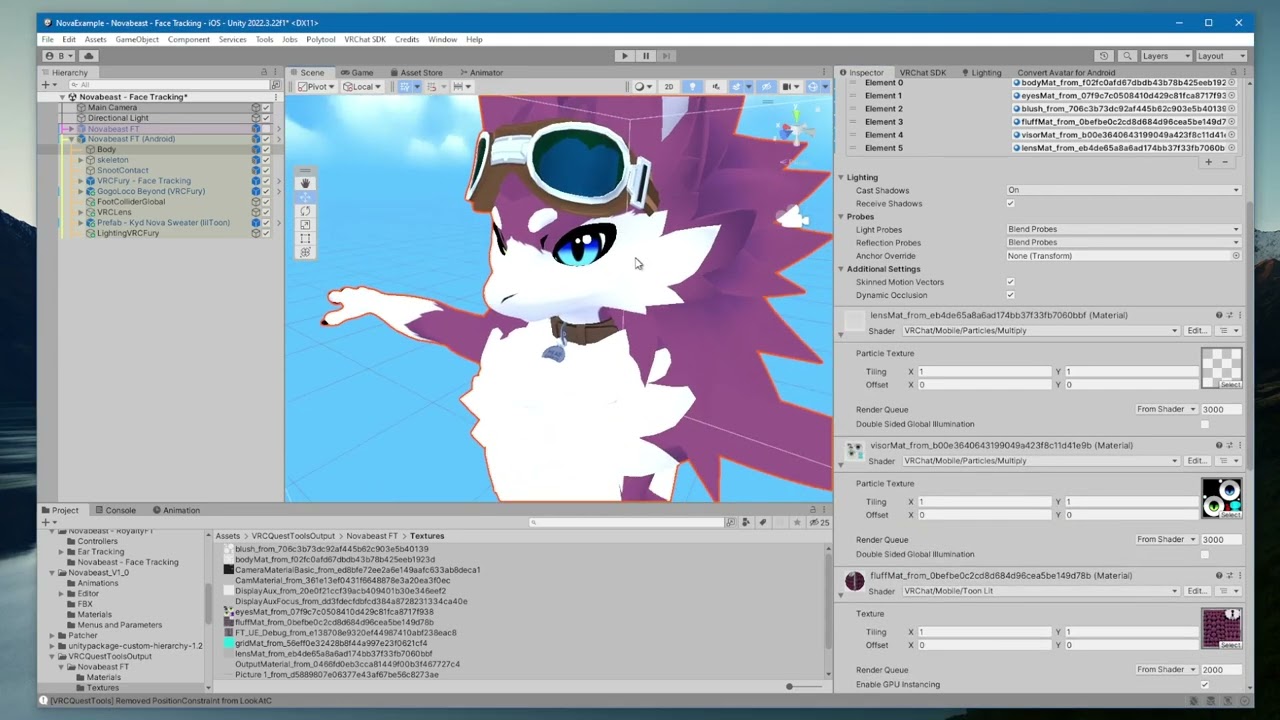 VRChat Avatar Novabeast Quest Building (with Face Tracking)