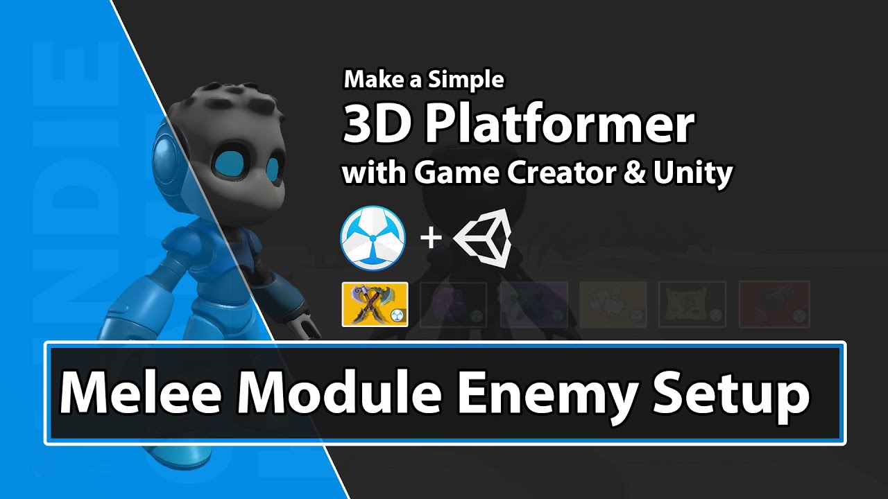Unity Game Creator Tutorial - Melee Enemy Setup - 16 - Make a 3D Platformer
