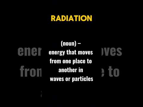Meaning of RADIATION with examples