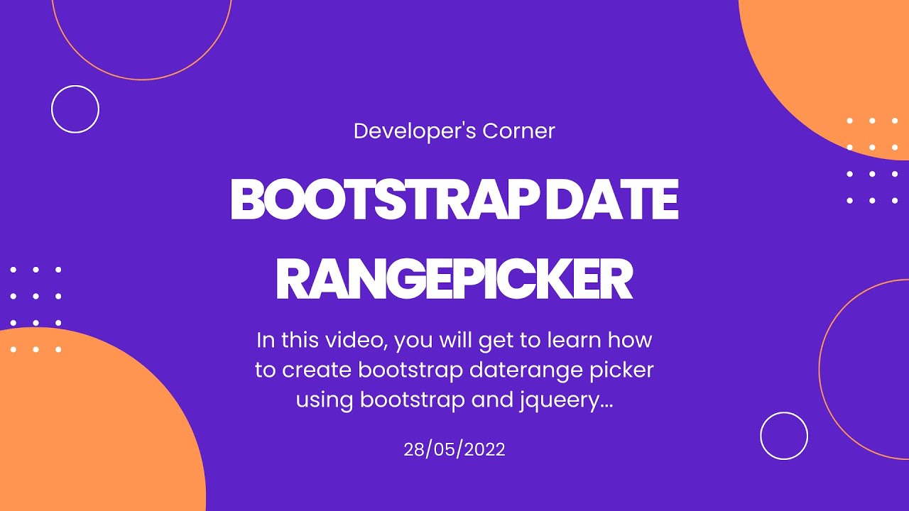 How to Pick Dates in jQuery with Bootstrap Date range Picker #coding #jquery #programming