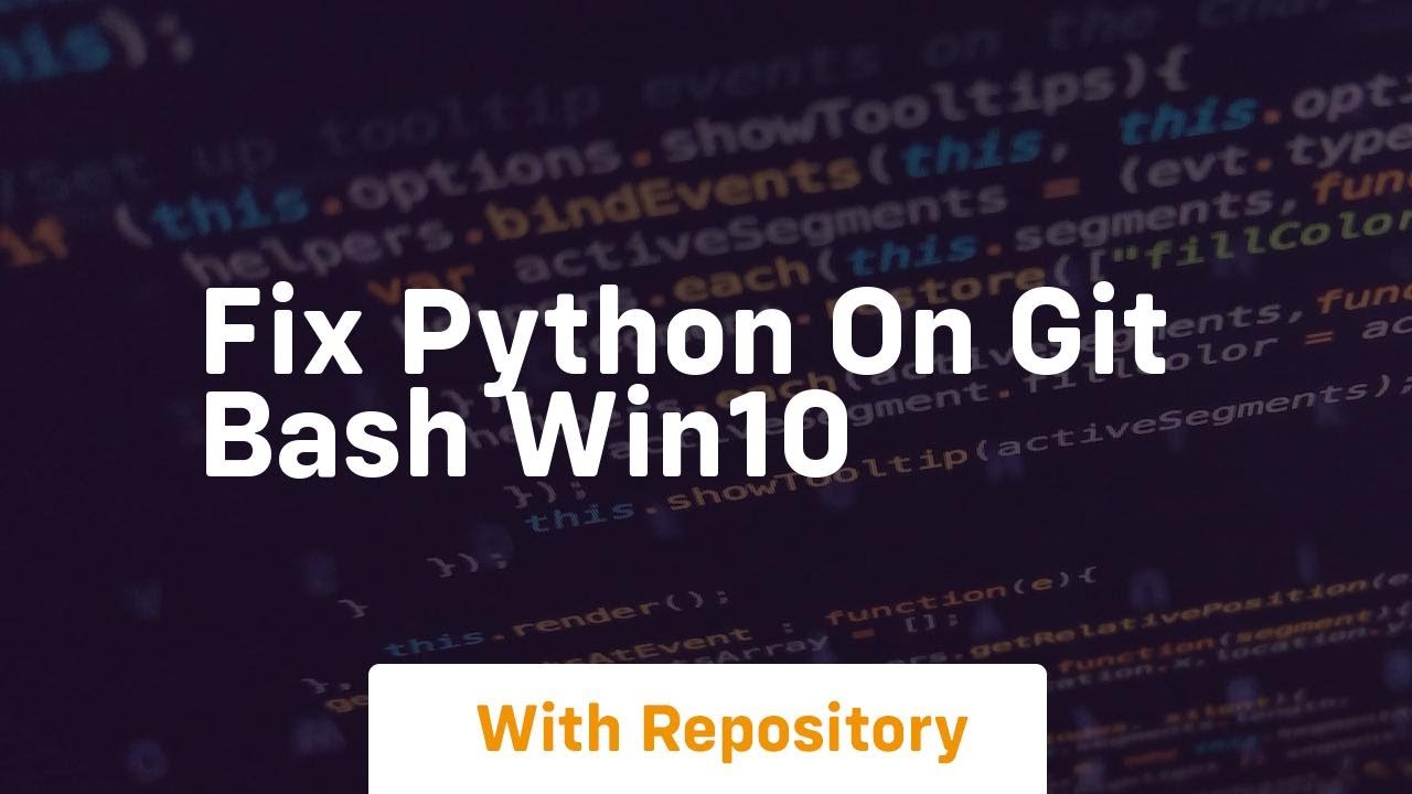 Fix python on git bash win10