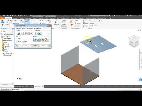 Autodesk Inventor Tutorial - PLTW Automata Box Assembly In Inventor