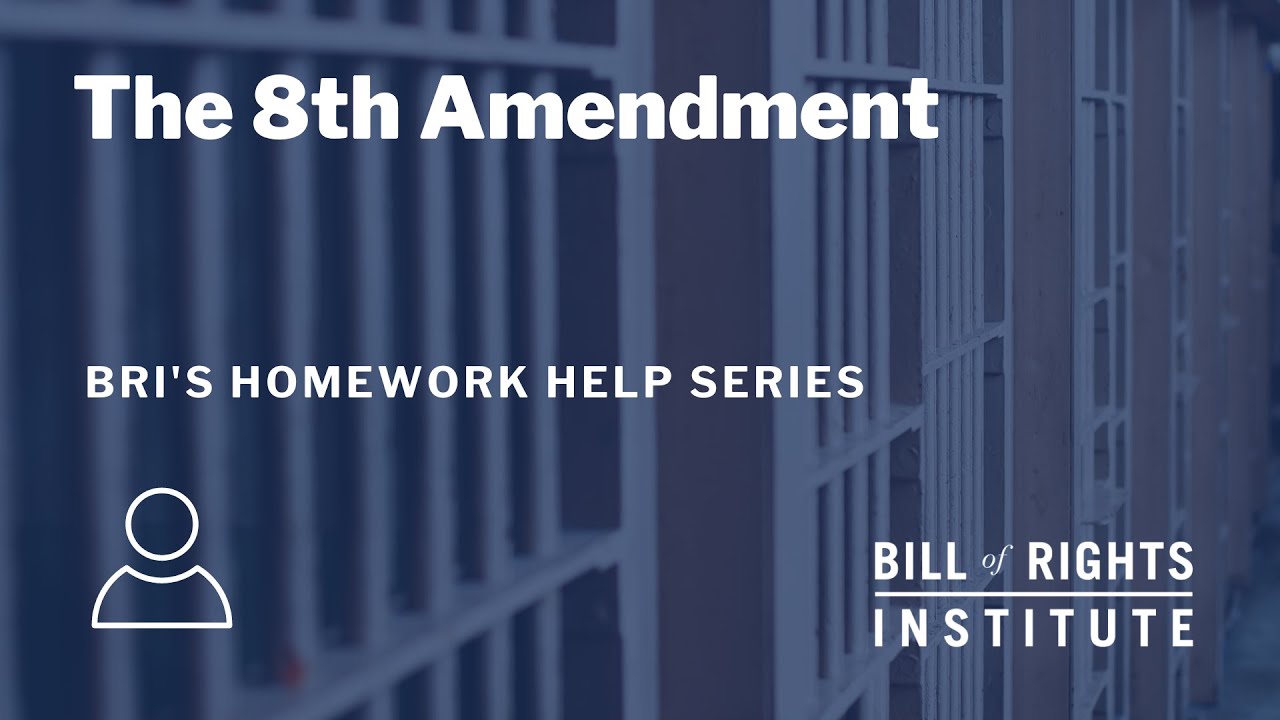 The Eighth Amendment | BRI's Homework Help Series
