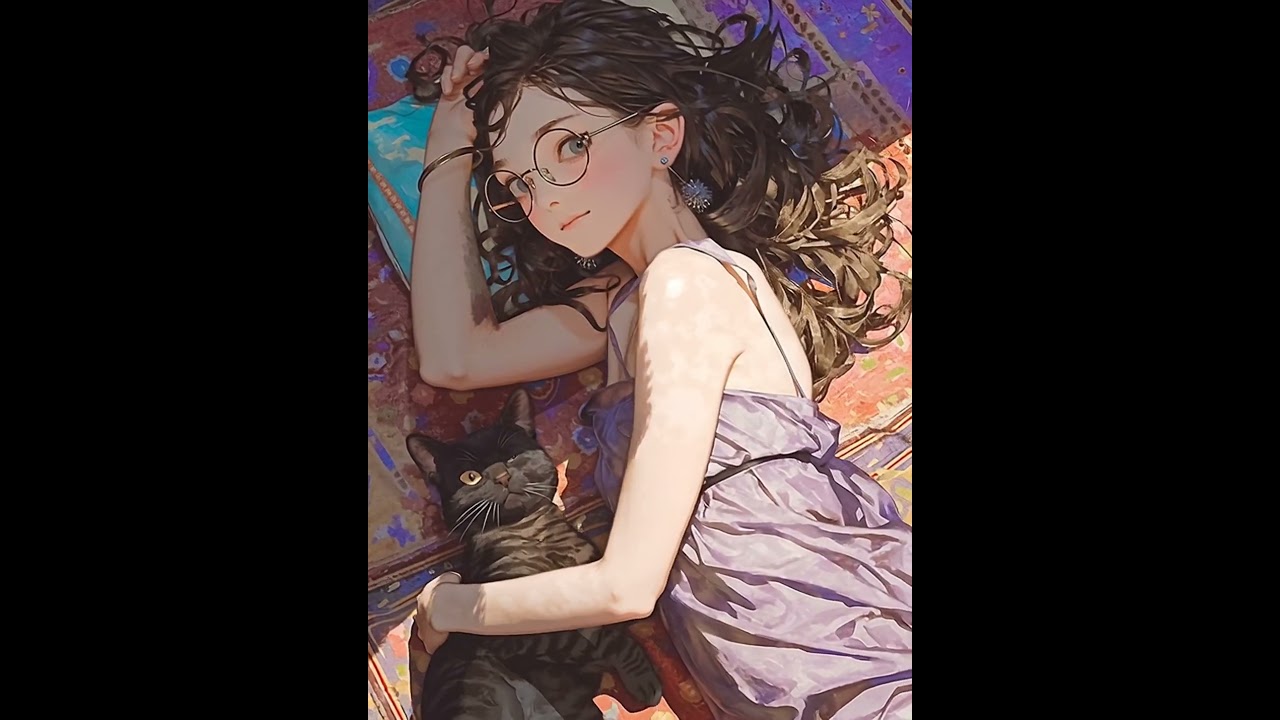 Just spending some quiet time with my cat. 🐈‍⬛  #aiart #midjourney #cat