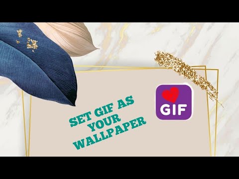 How to set animated gif as home screen and lock screen wallpaper ♥️