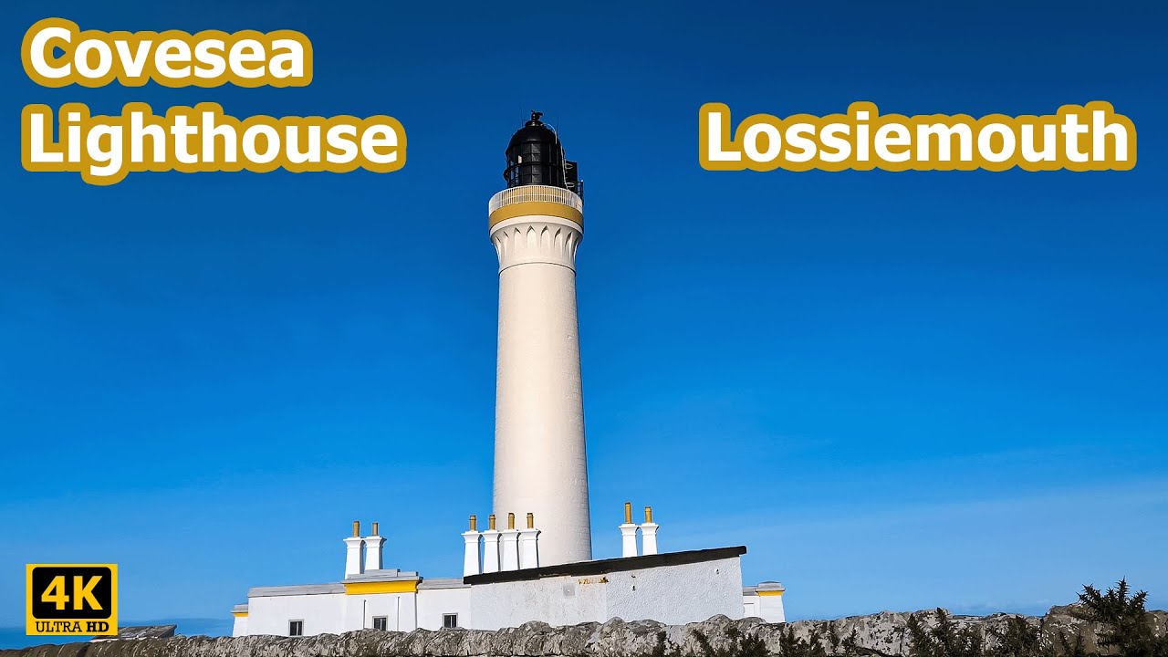 Covesea Lighthouse Lossiemouth | Moray Firth Scotland | 4K