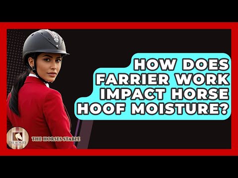 How Does Farrier Work Impact Horse Hoof Moisture? - The Horses Stable