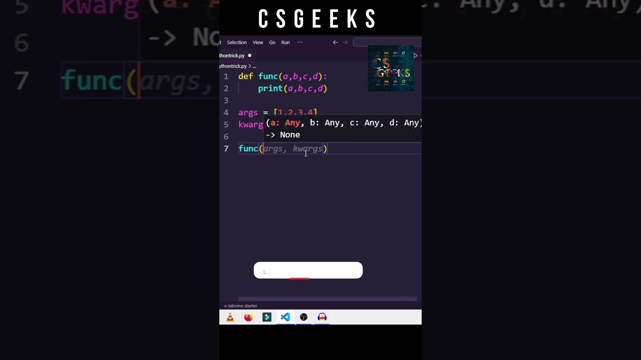 Python Splat Operator #python #pythoninterviewquestions #coding