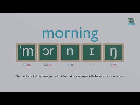 How to pronounce morning ?