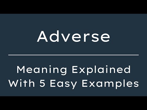 Adverse Meaning in English With 5 Example Sentences, Adverse Meaning in English