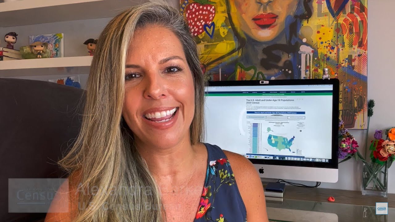 How Can I Visualize Data for the Adult and Children Population from the 2020 and 2010 Census?