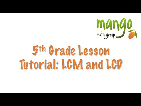 LCM and LCD (5th Grade Math Lesson)