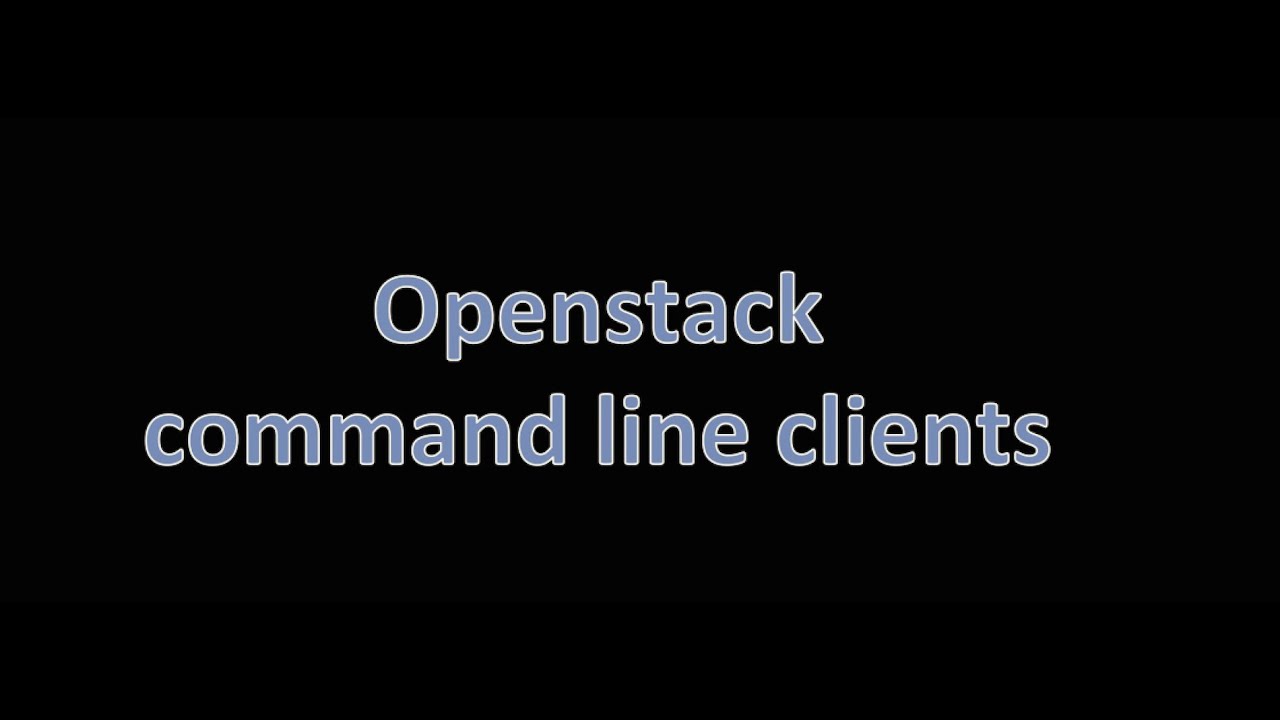 how to use openstack,using openstack command line