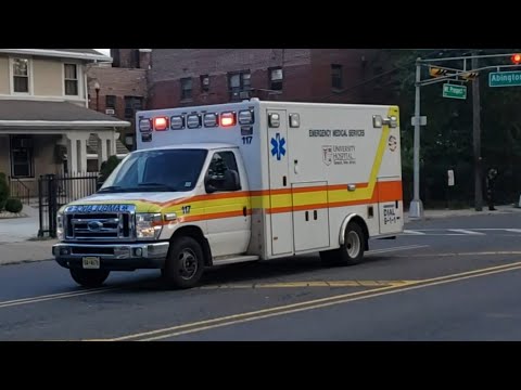 UMDNJ Hospital Of Newark EMS Bus Responding North Newark 8-27-19
