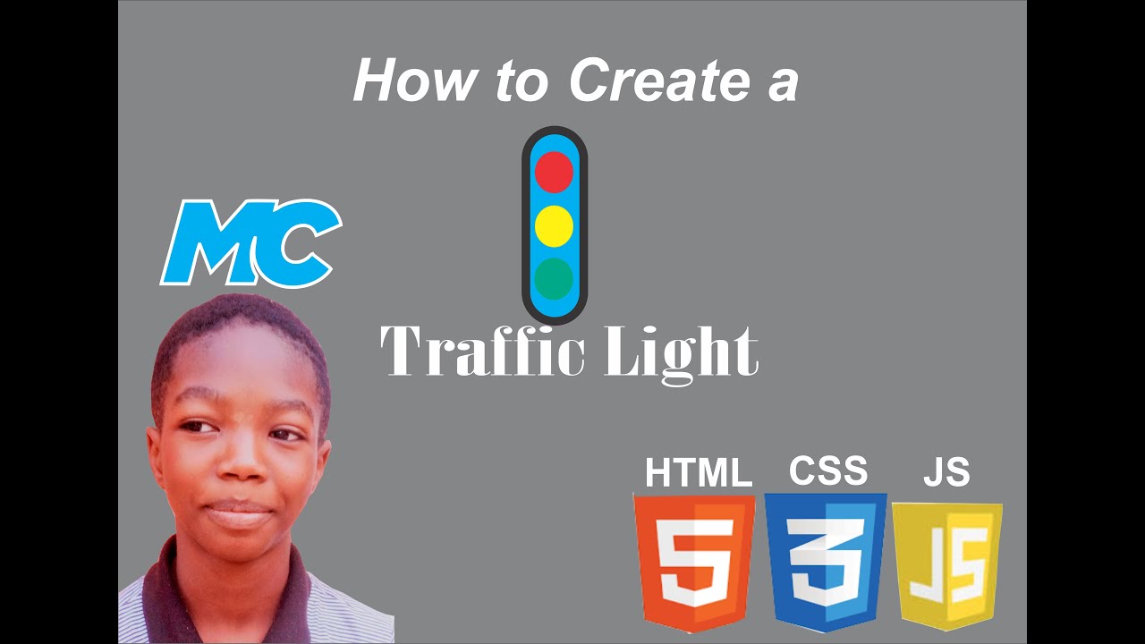 How to Create the  a Traffic Light with HTML , CSS and JavaScript