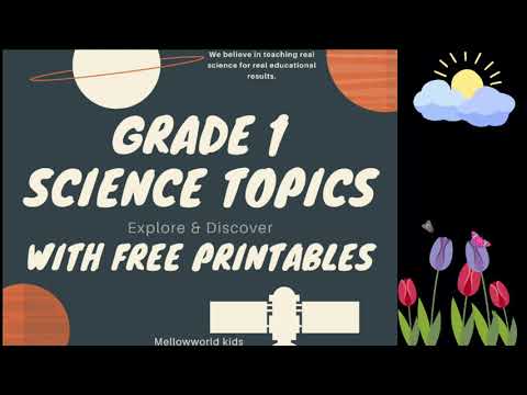 Grade 1 science topics (with FREE PRINTABLES)