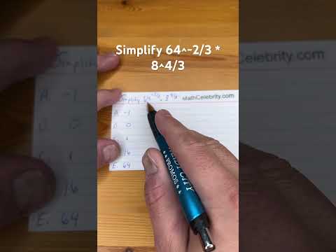 Simplify 64^-2/3 * 8^4/3