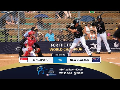 Highlights | Game 2 Singapore vs New Zealand | 2024 WBSC Men's Softball World Cup - Group B
