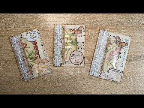 Junk Mail Envelope Pockets w/ Side Tucks ~ Edith Holden Junk Journal ~ Junk Journal Pocket Ideas