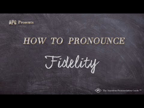 How to Pronounce Fidelity (Real Life Examples!)