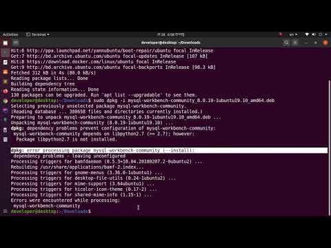 How to install MySQL workbench on Ubuntu 20.04 LTS or Linux
