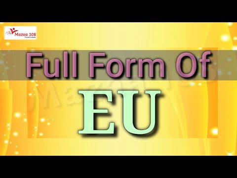 full form of EU | EU stands for | EU Means | Banking & Financial | Mazaa 108 | #Mazaa108