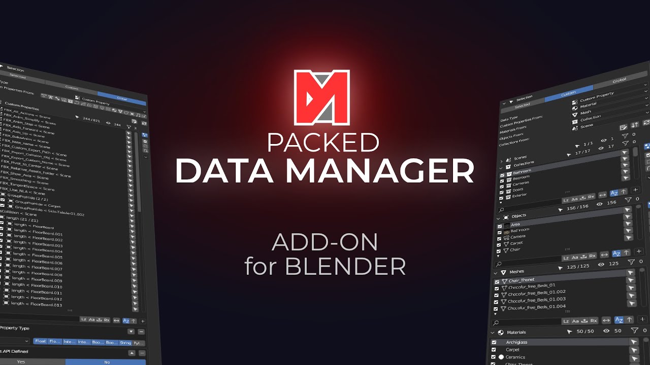 PACKED Data Manager | Blender Add-On Trailer