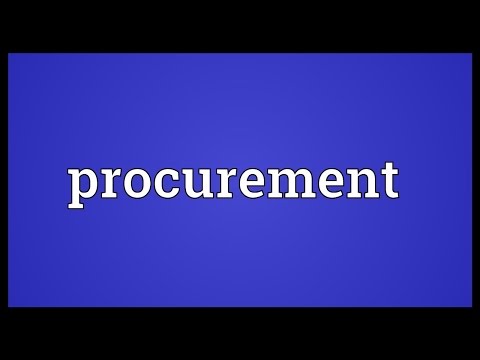 Procurement Meaning