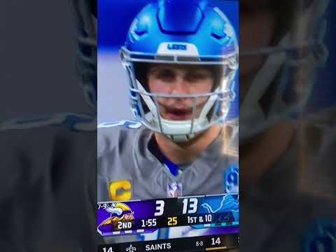 Detroit Lions 13, Minnesota Vikings three, Laporte, injured on play #nfl