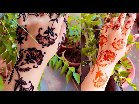 flora easy mahendi design🌺
