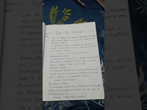 Type of sentences || English calligraphy pen #education #learning #handwriting #artist #artattack