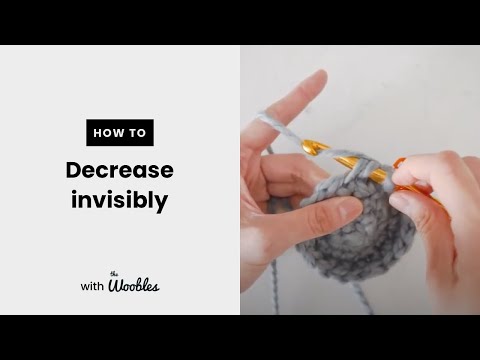 How to decrease invisibly (dec) in amigurumi