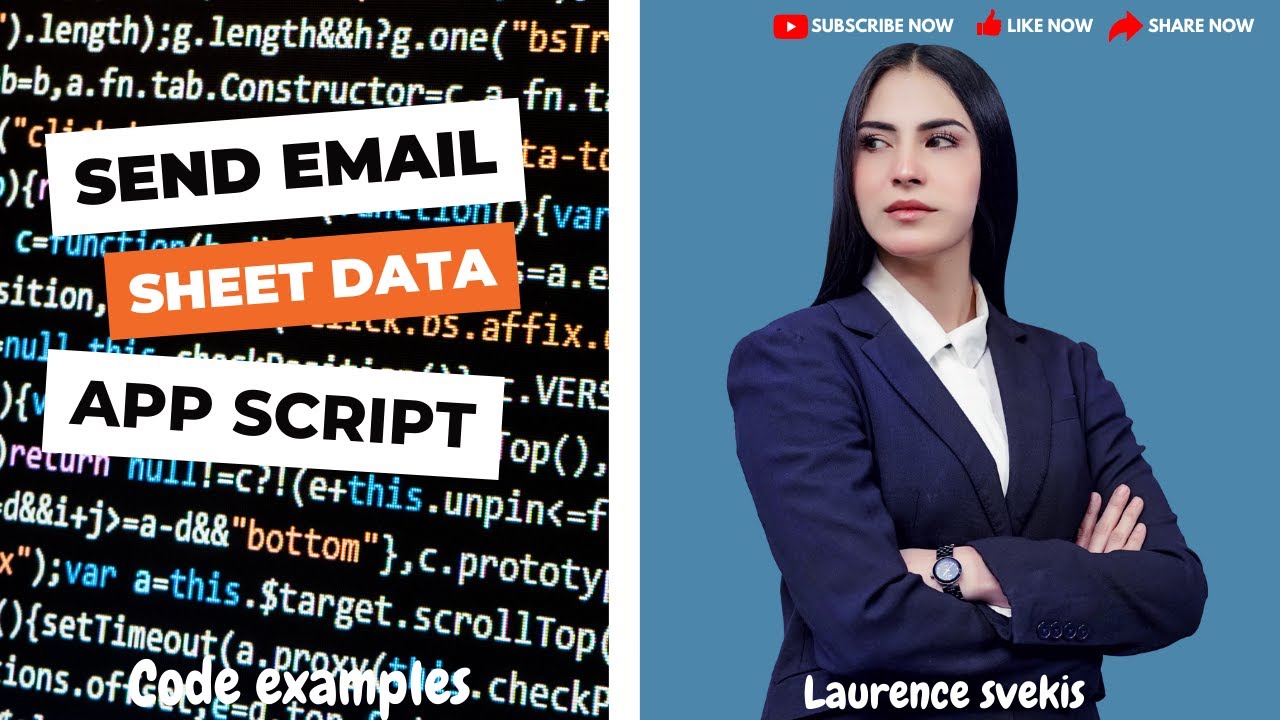 Send email from Sheet Learn Google Apps Script Source Code and Example Code
