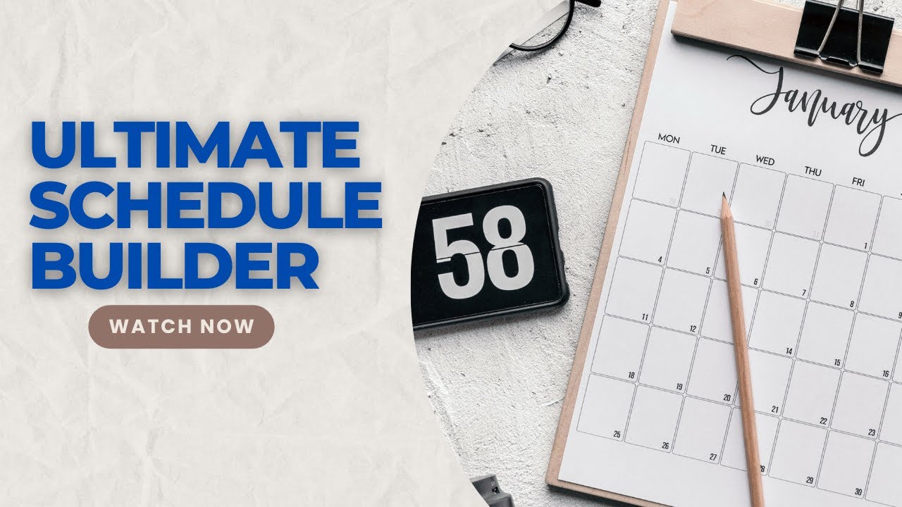 Ultimate Schedule Builder