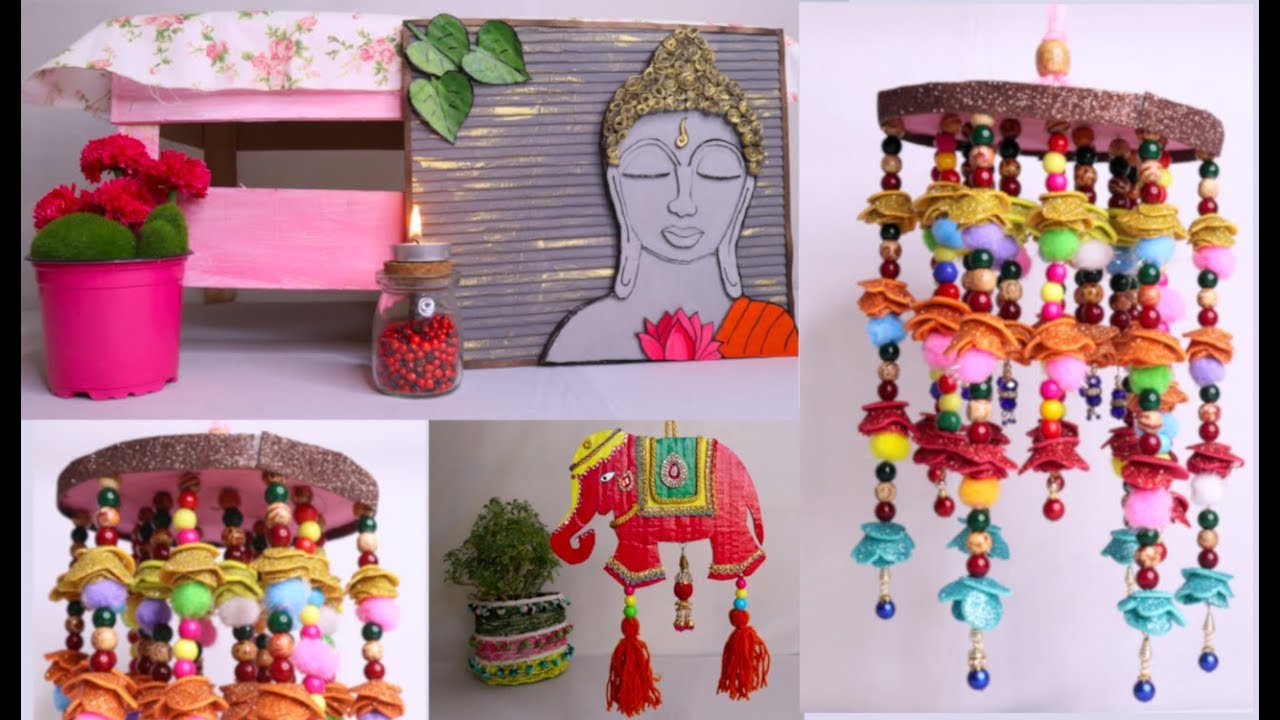 4 DIY Home Decor Ideas Using Waste Materials || DIY Room Decor Ideas By Aloha Crafts