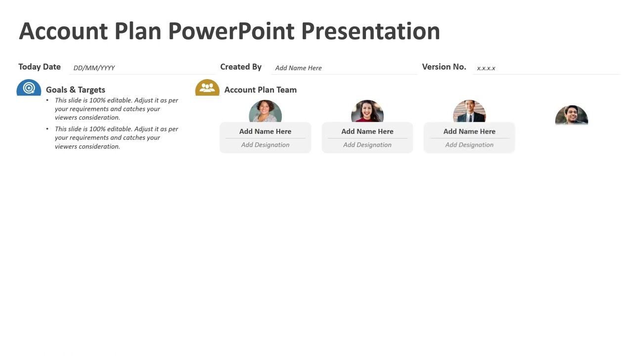 Account Plan PowerPoint Presentation | Kridha Graphics