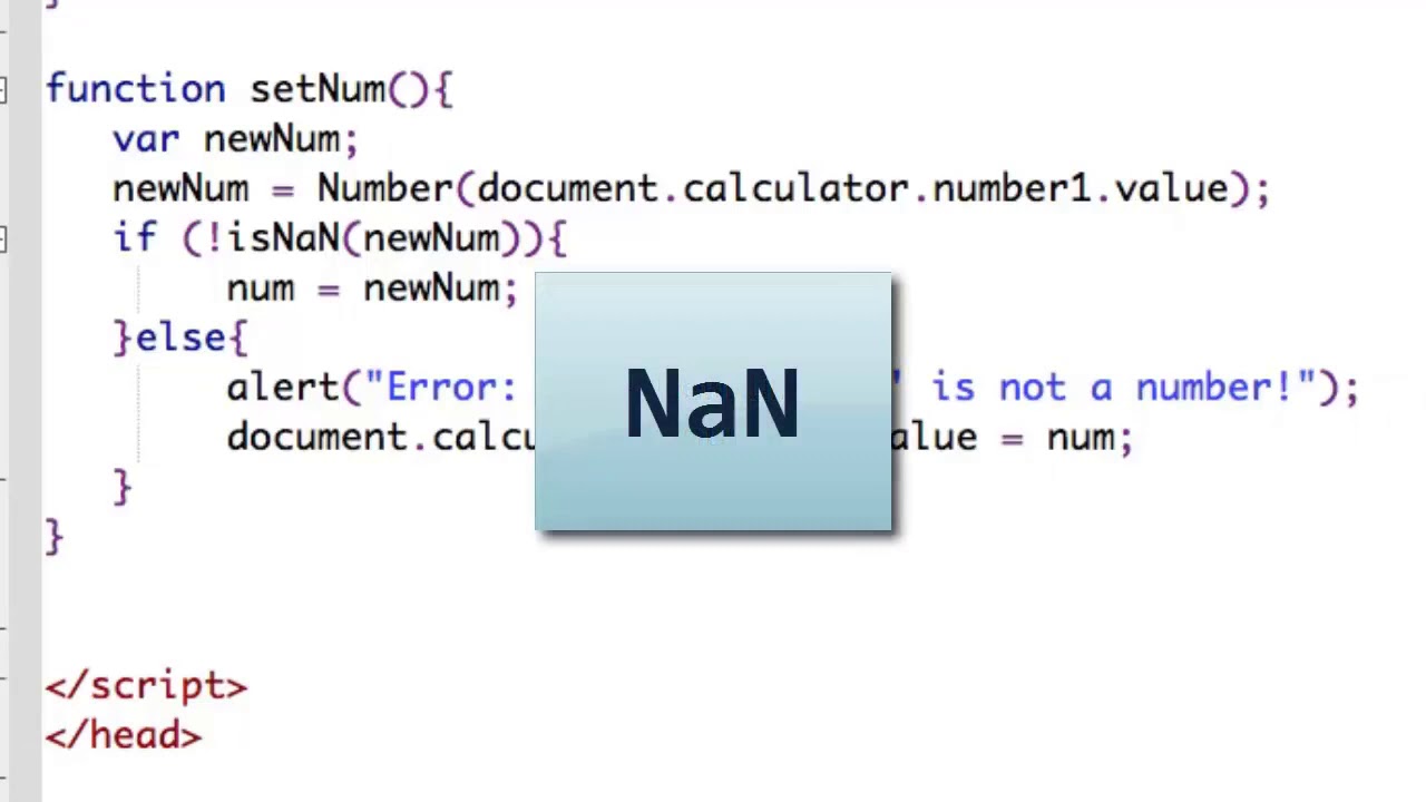 NaN | Javascript (In Ten Easy Steps)
