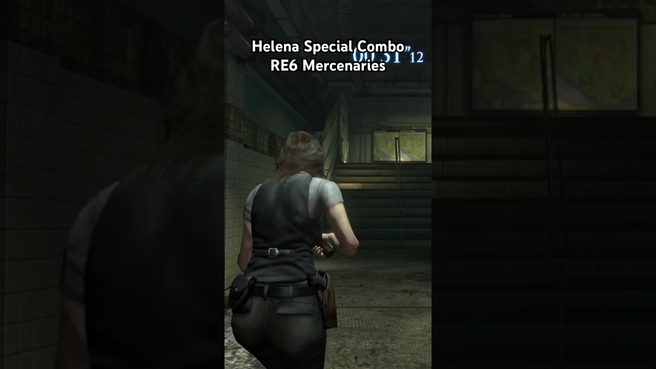 Helena Harper Special Combo RE6 Mercenaries #gaming #residentevil #shorts