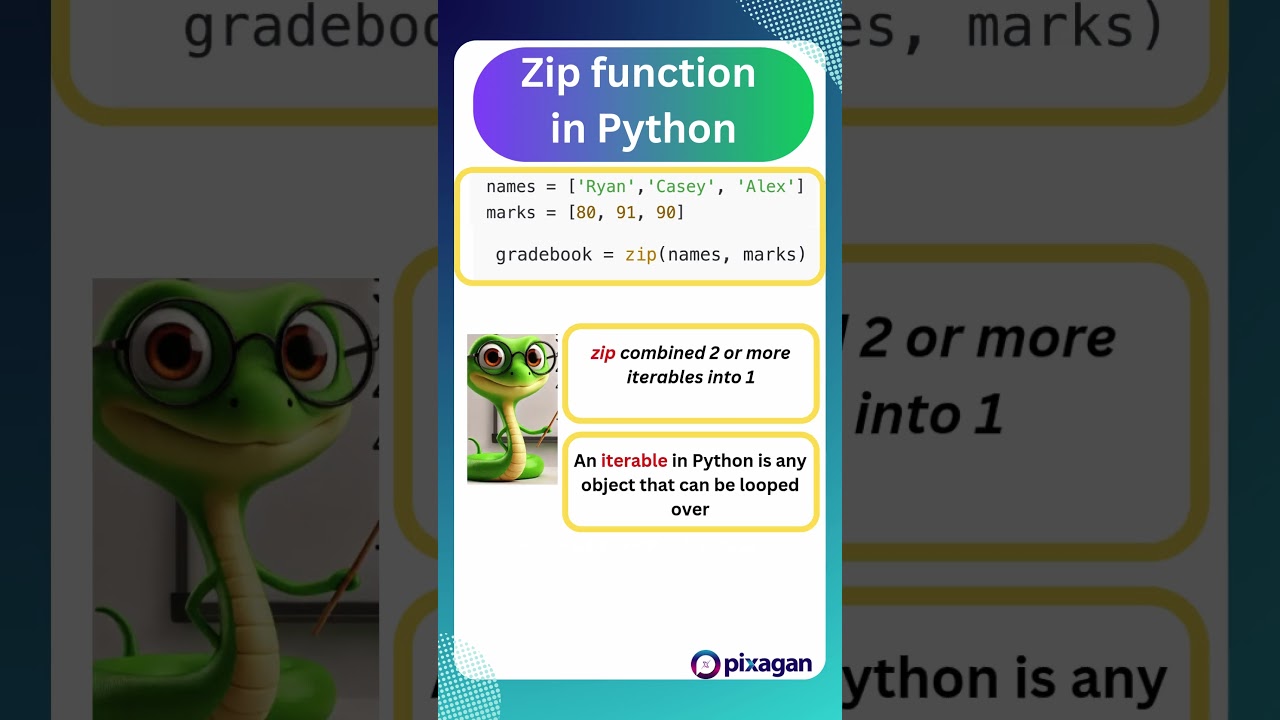 What does the Zip function do in python ? | Learn Python