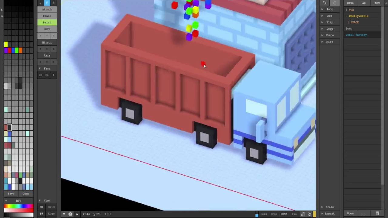 Weekly Voxel Factory Creation + Upload to Sketchfab