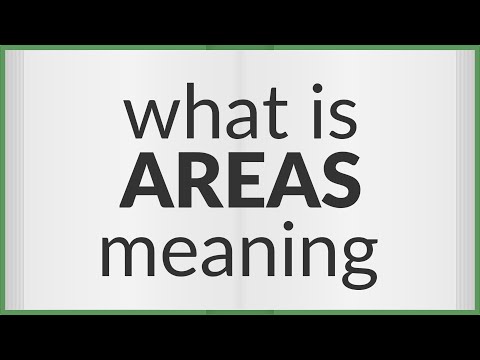 Areas | meaning of Areas