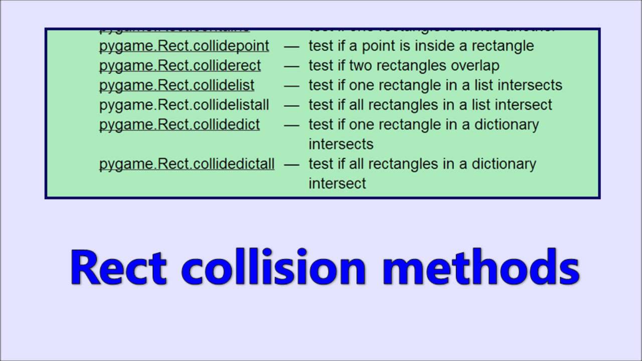 Python Tutorials: From SimpleGUI to Pygame (Drawing & Collisions)